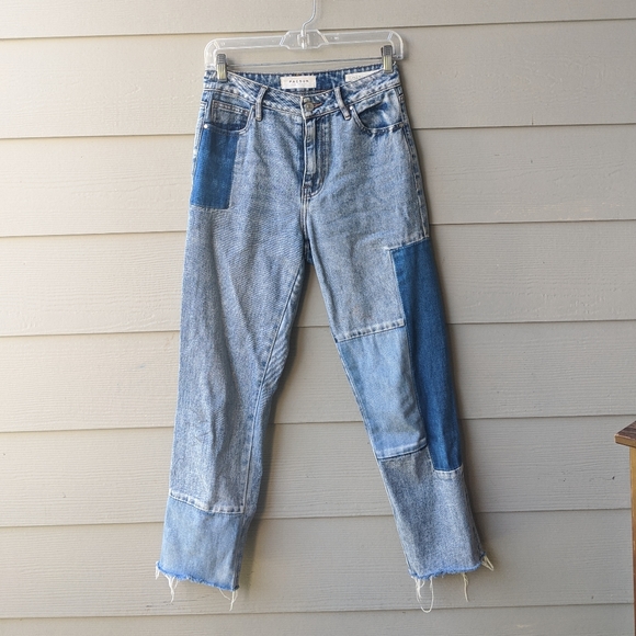 PacSun | Jeans | Pacsun High Waist Color Block Patchwork Mom Jeans ...